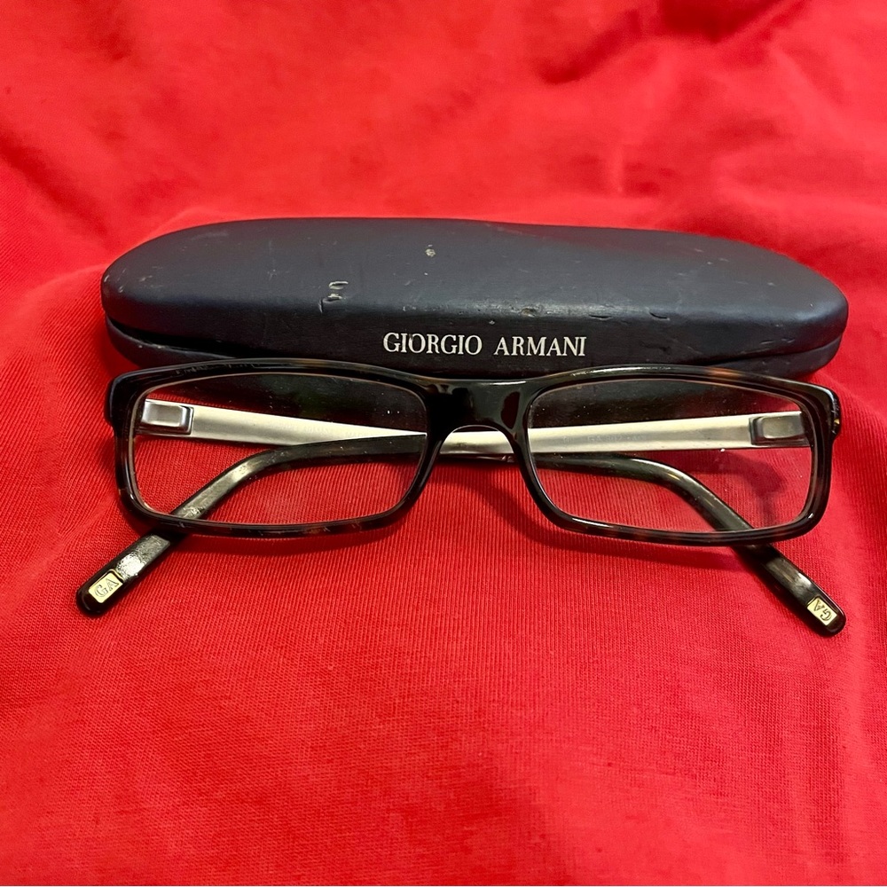 Giorgio Armani Squared Glasses Frame - Gem
